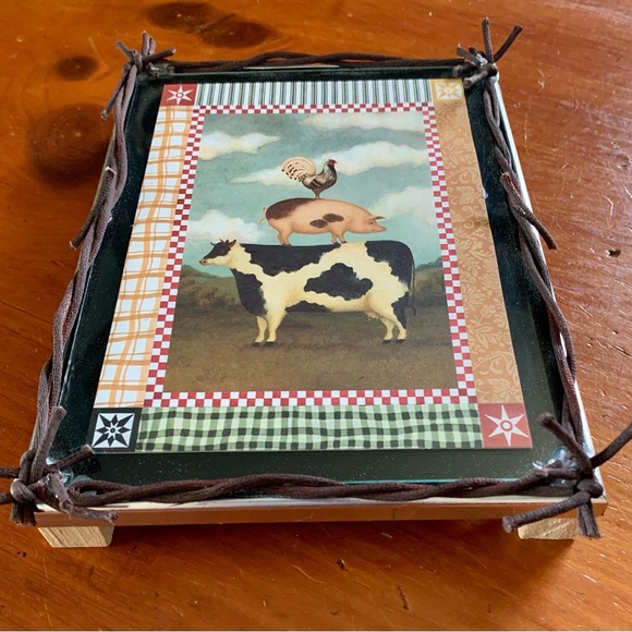 Other | Farm Animal Themed Riser Unique Hand Crafted Use As Decor Or ...